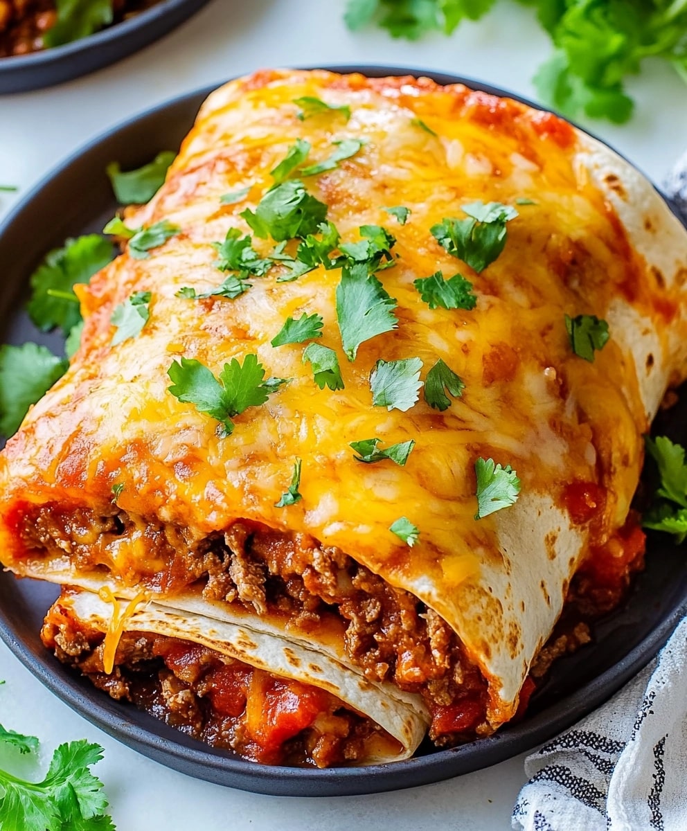 Loaded Smothered Beef Burritos Recipe - Savory Kitchen Stories