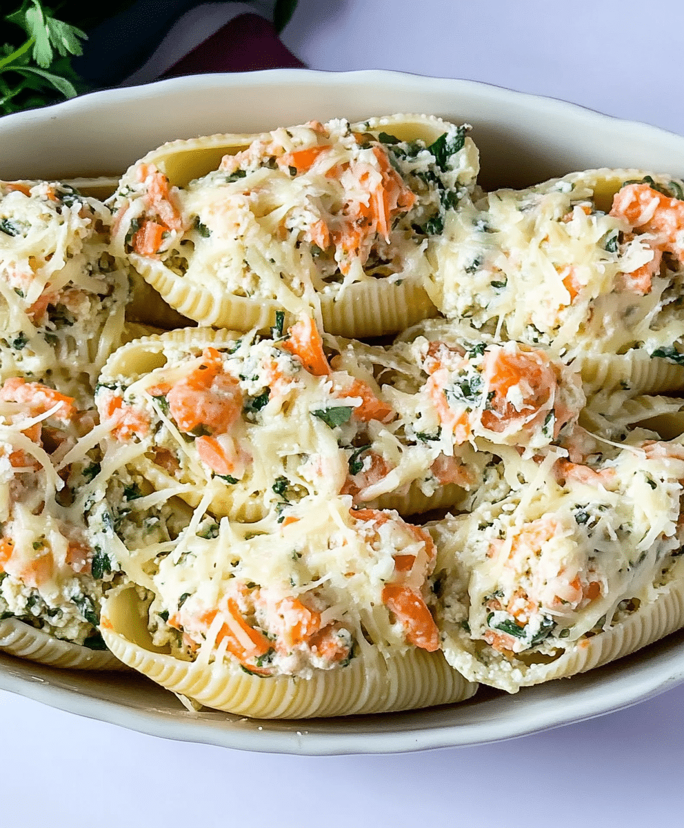 Creamy Seafood Stuffed Shells Recipe - Savory Kitchen Stories