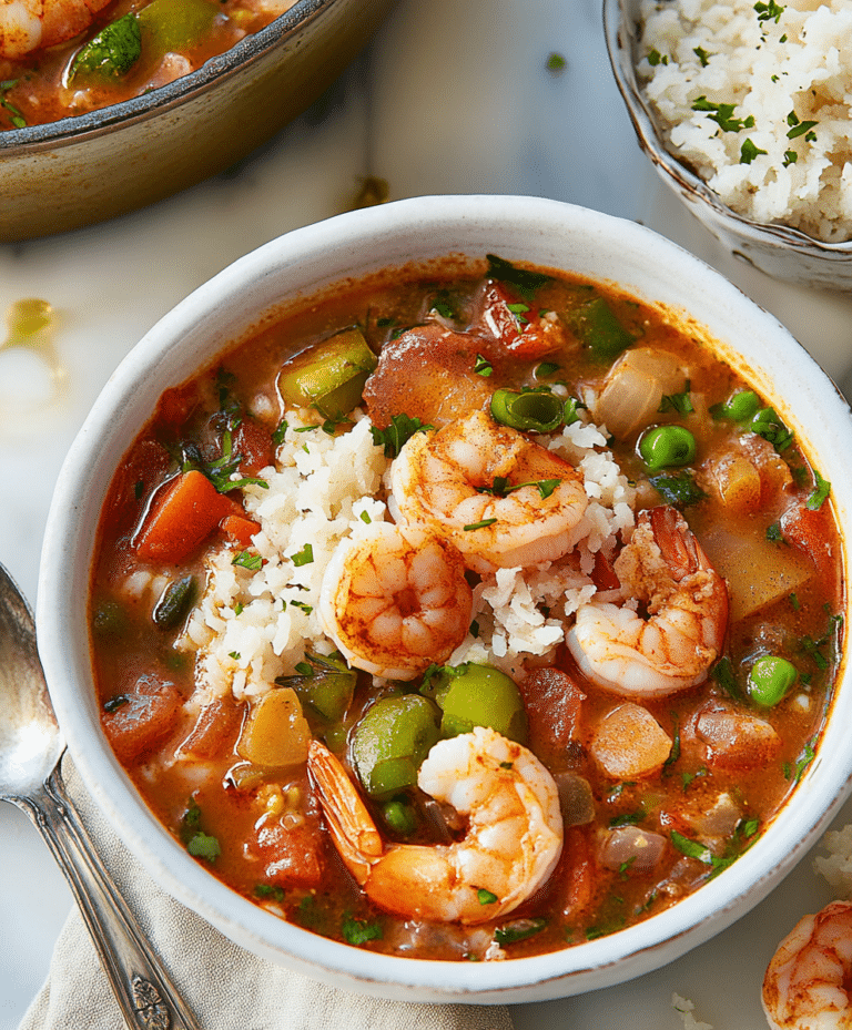 Easy Shrimp Gumbo Recipe - Savory Kitchen Stories