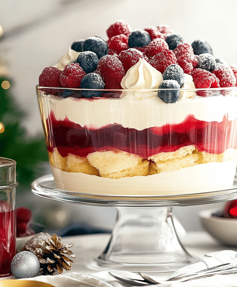 Christmas Trifle Dessert Recipe - Savory Kitchen Stories