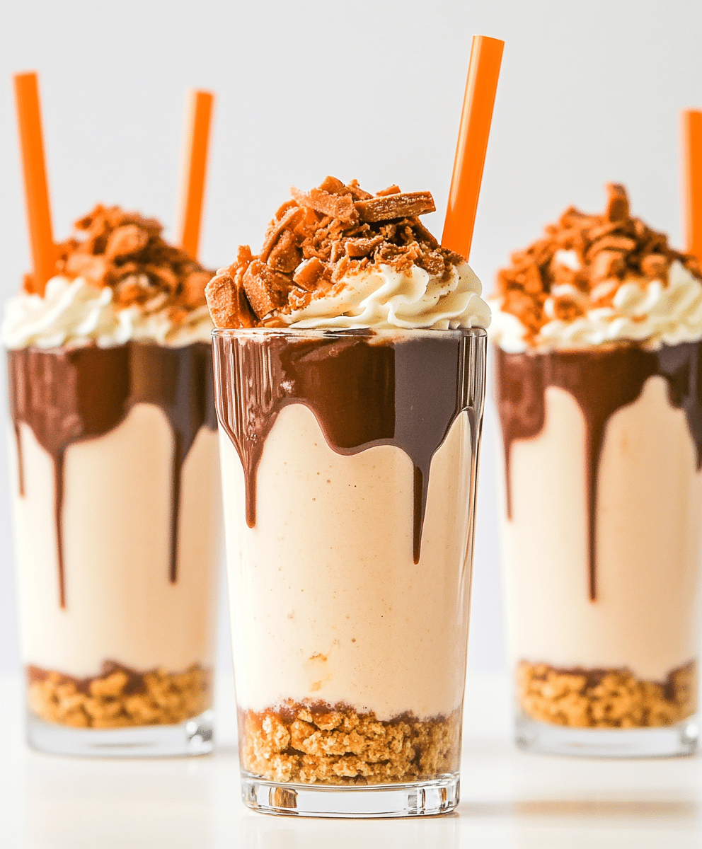 Butterfinger Milkshake Recipe - Savory Kitchen Stories