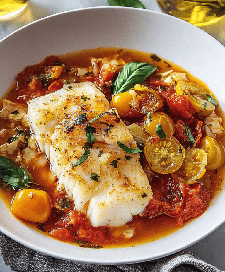 Pan-seared Cod In White Wine Tomato Basil Sauce Recipe - Savory Kitchen ...