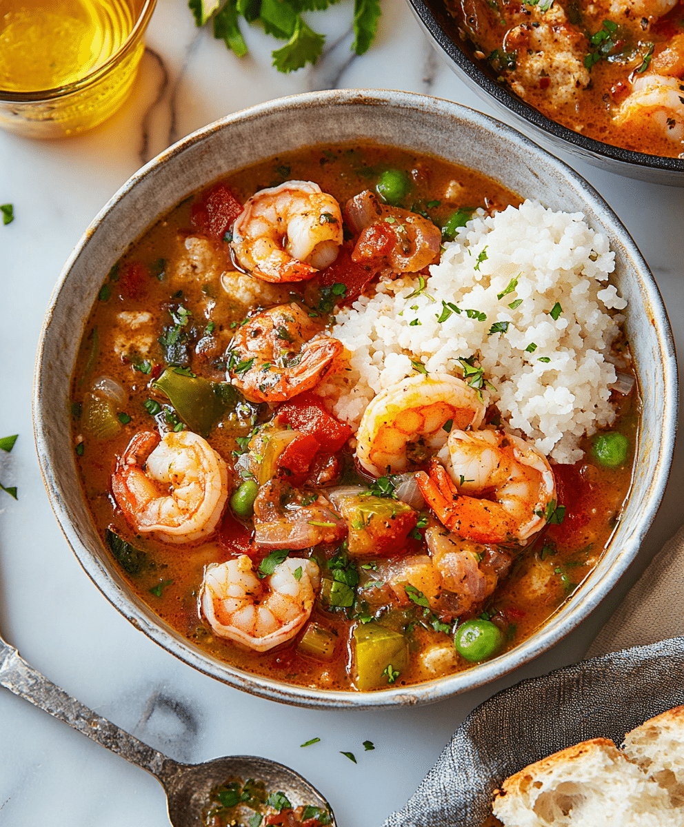 Easy Shrimp Gumbo Recipe - Savory Kitchen Stories