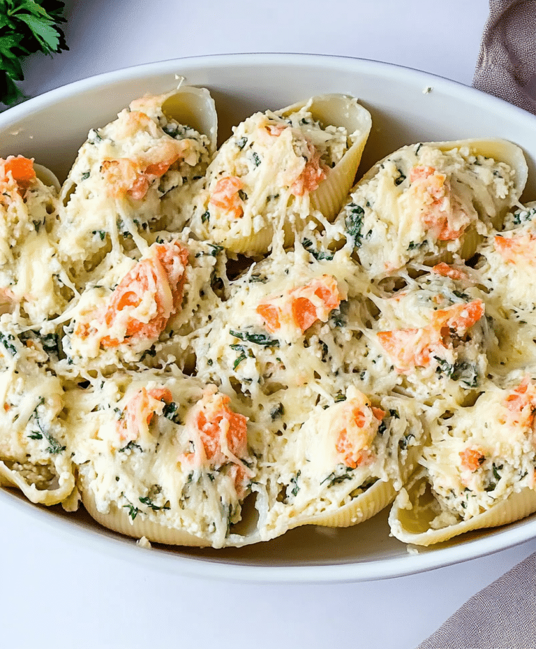 Creamy Seafood Stuffed Shells Recipe - Savory Kitchen Stories