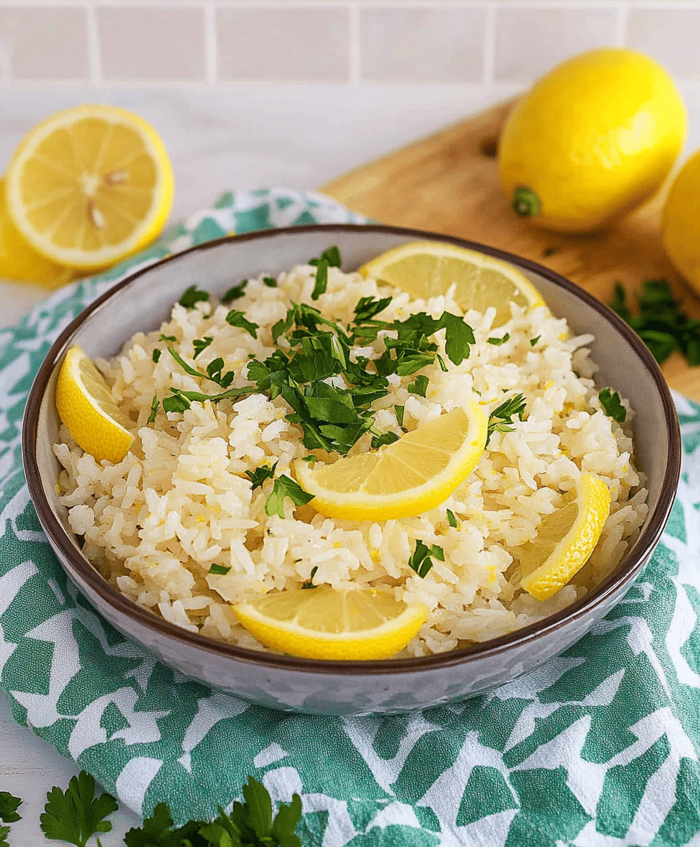 Greek Lemon Rice Recipe - Savory Kitchen Stories