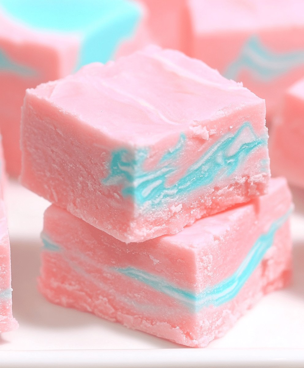 Cotton Candy Fudge Recipe - Savory Kitchen Stories
