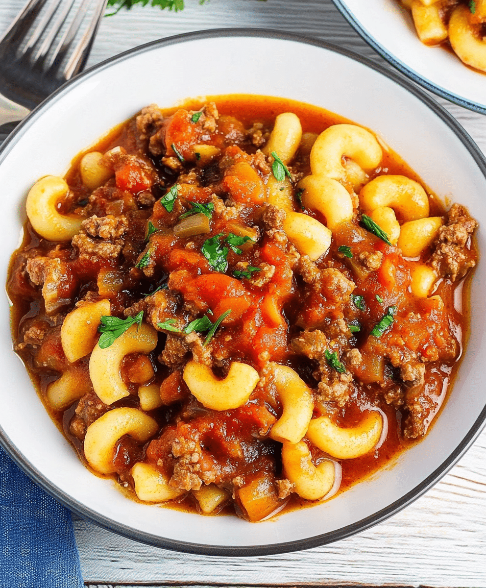 Slow Cooker Goulash Recipe - Savory Kitchen Stories