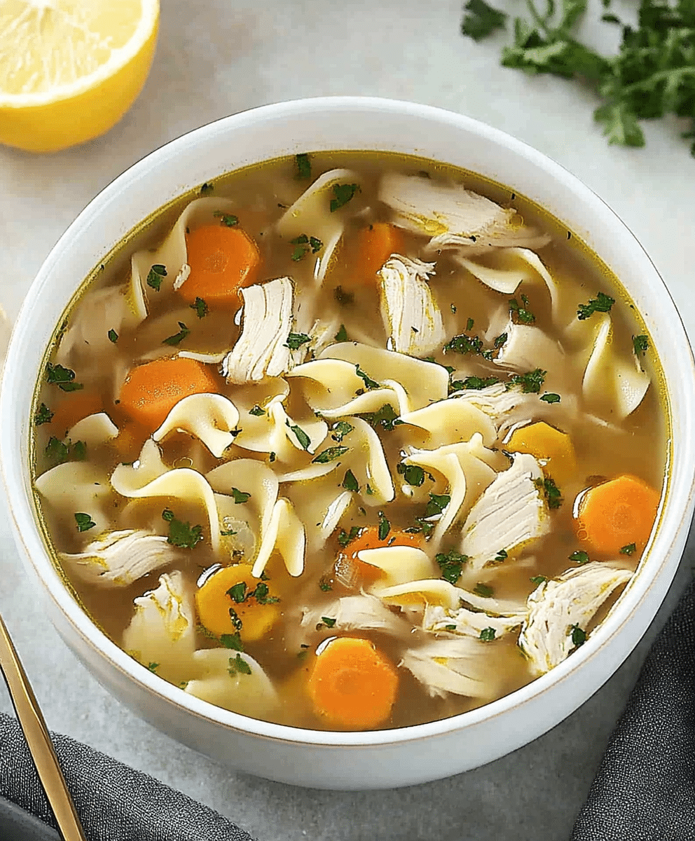 Chick Fil A Chicken Noodle Soup Recipe - Savory Kitchen Stories