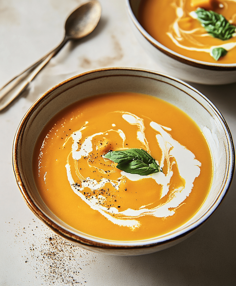 Spicy Butternut Squash And Sweet Potato Soup Recipe - Savory Kitchen ...