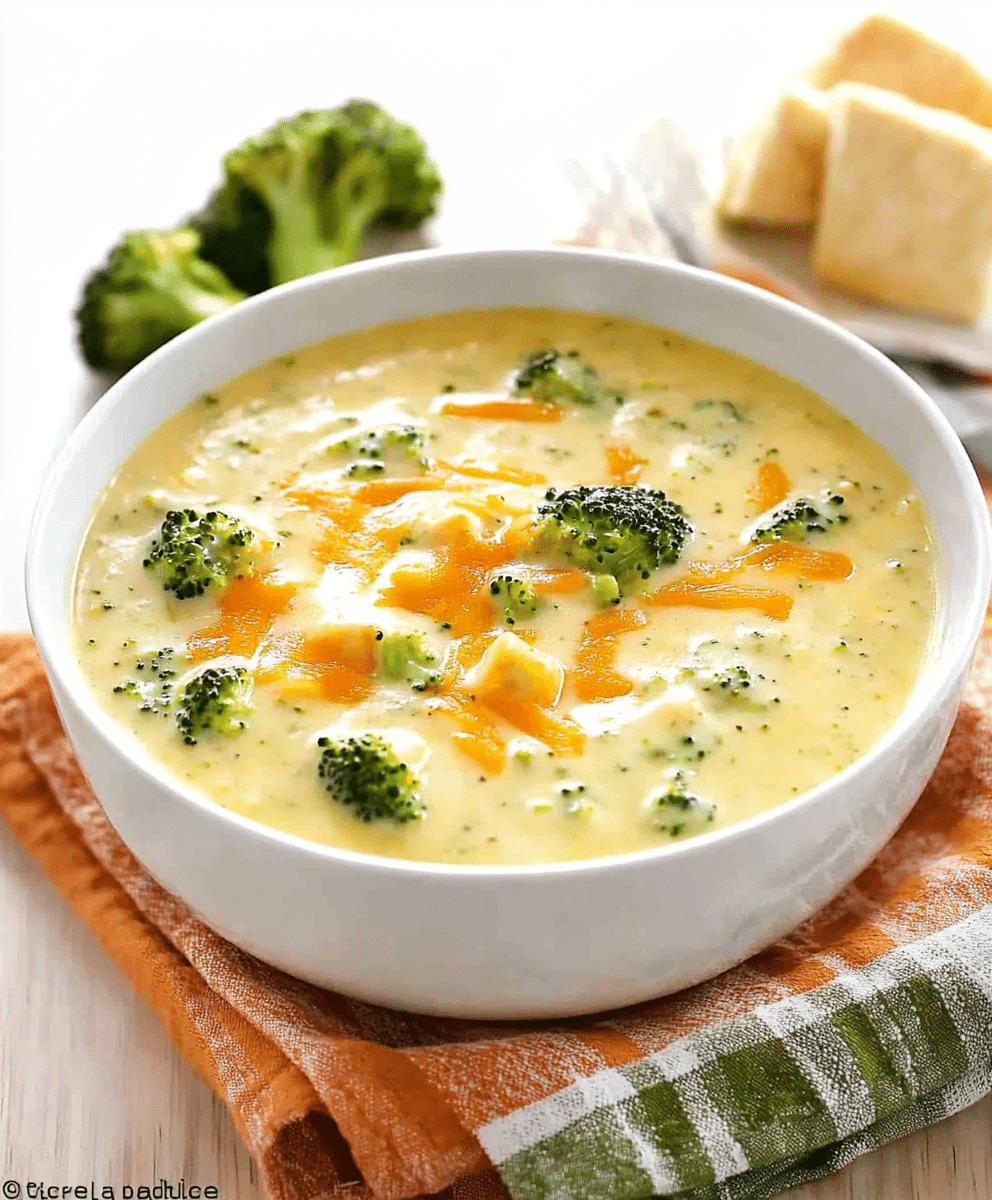 Copycat Panera Broccoli Cheese Soup Recipe - Savory Kitchen Stories