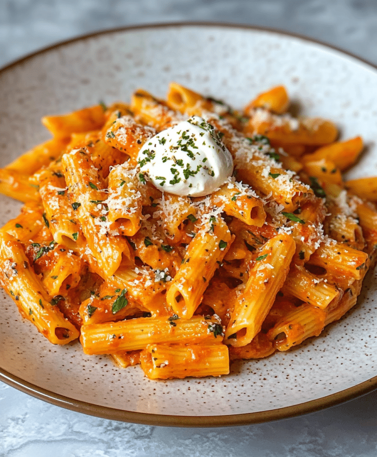 Easy And Creamy Tomato Garlic Pasta Recipe - Savory Kitchen Stories