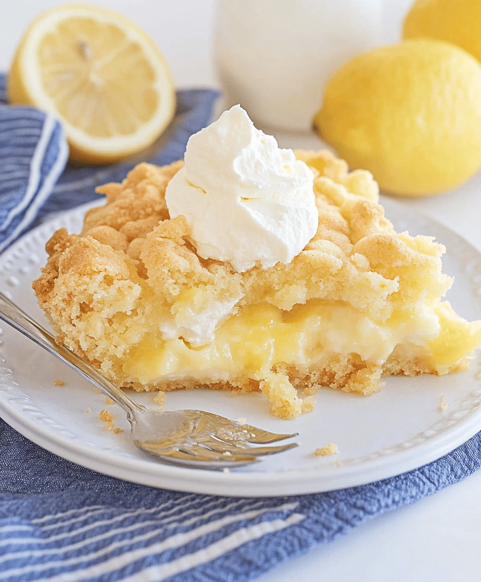 Lemon Cream Cheese Dump Cake Recipe - Savory Kitchen Stories