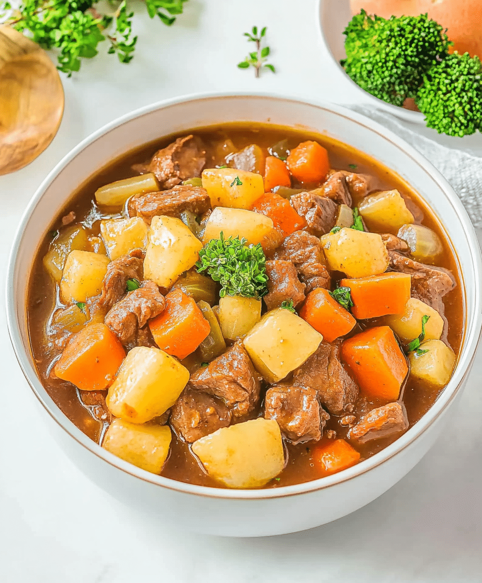 Old Fashioned Beef Stew Recipe - Savory Kitchen Stories