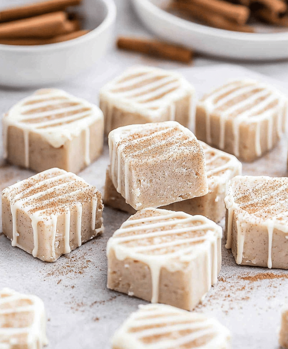 Cinnamon Roll Fudge Recipe - Savory Kitchen Stories