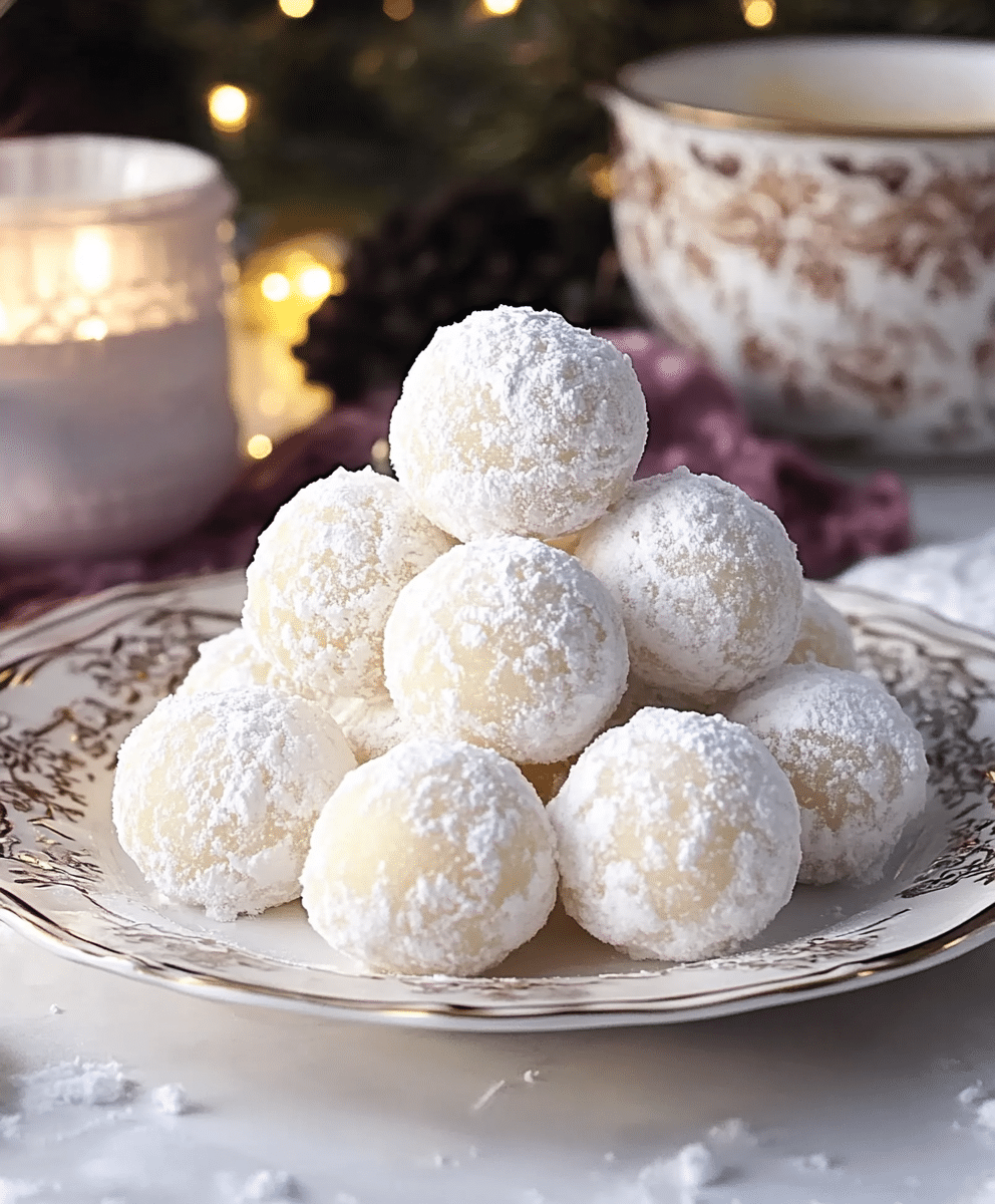 Sweetened Condensed Milk Snowball Cookies Recipe - Savory Kitchen Stories