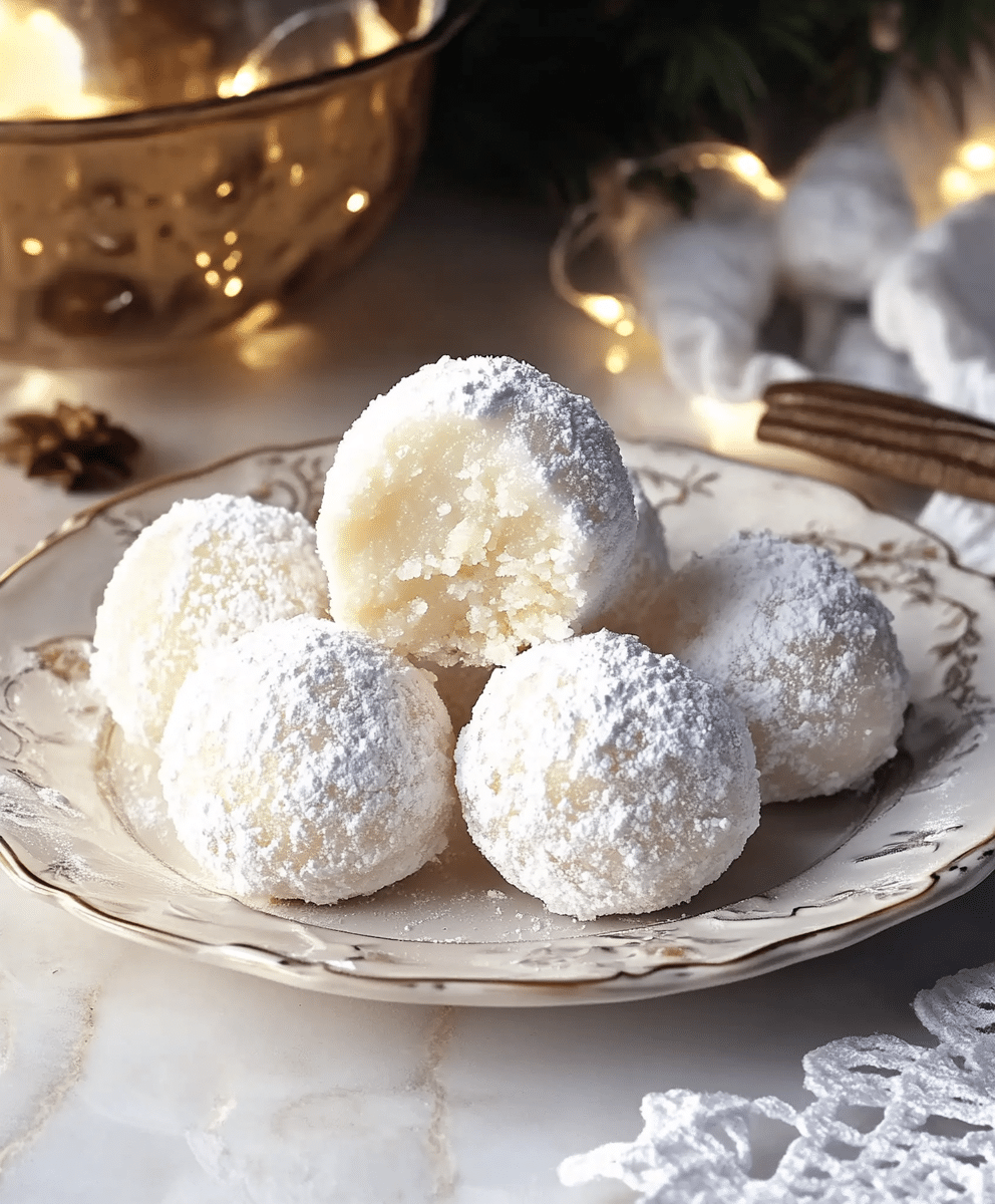 Sweetened Condensed Milk Snowball Cookies Recipe - Savory Kitchen Stories