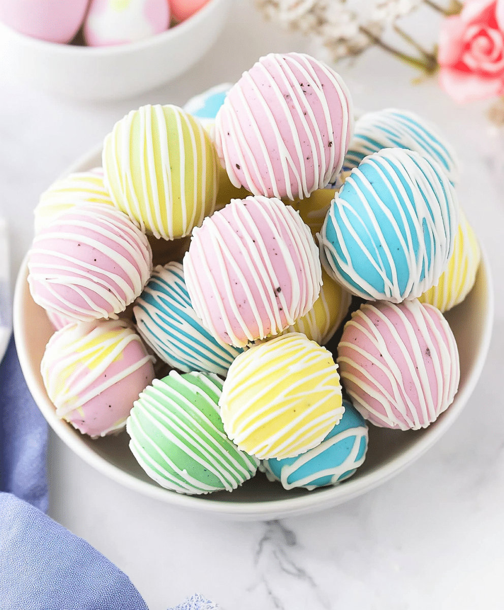 Easter Egg Oreo Cookie Balls Recipe - Savory Kitchen Stories