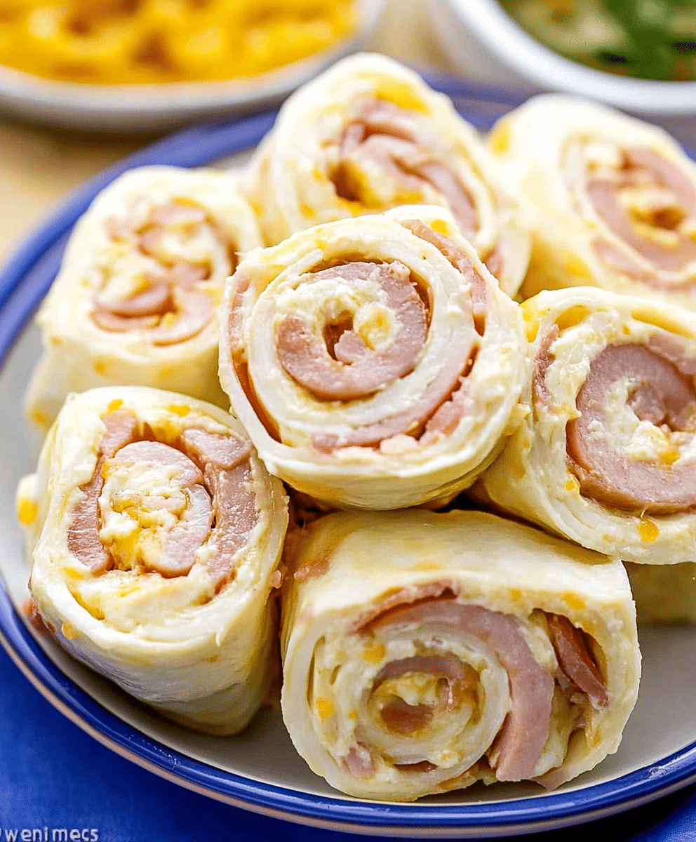 Ham And Cheese Roll Ups Recipe - Savory Kitchen Stories