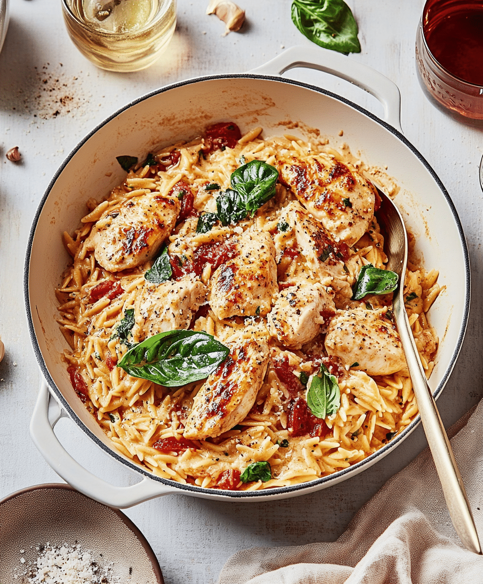 One-pan Marry Me Chicken With Orzo Recipe - Savory Kitchen Stories