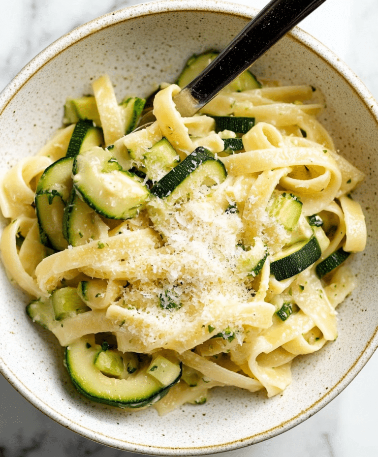 Simple Fresh Zucchini Pasta Sauce Recipe - Savory Kitchen Stories