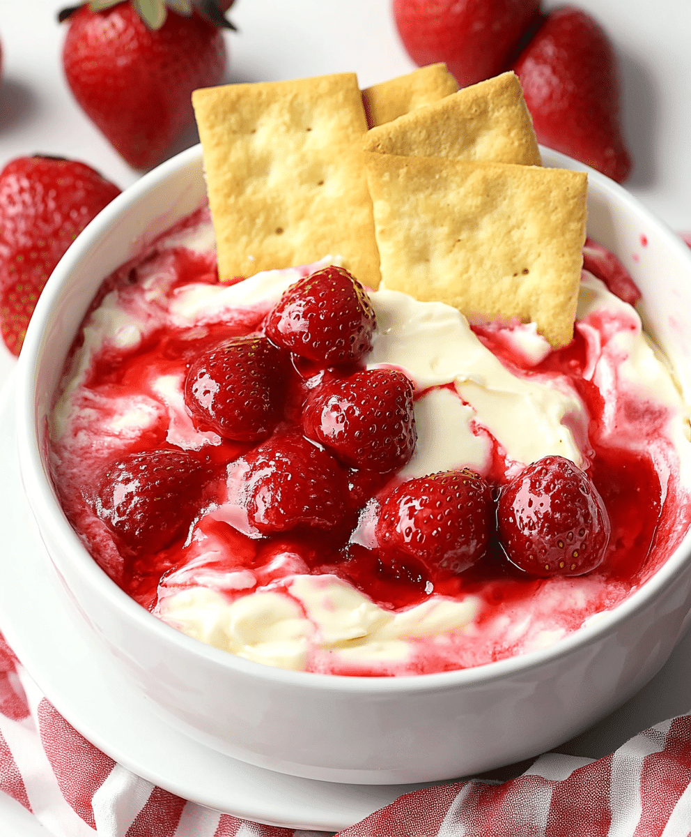 Strawberry Cheesecake Dip Recipe - Savory Kitchen Stories