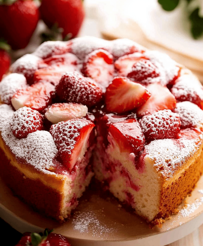 Strawberry Cake – Really Easy Cake Recipe - Savory Kitchen Stories