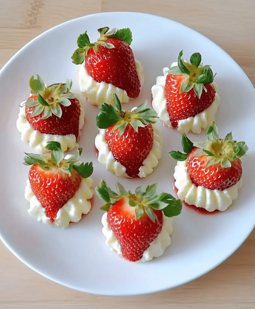 The Best Cheesecake Deviled Strawberries Recipe - Savory Kitchen Stories