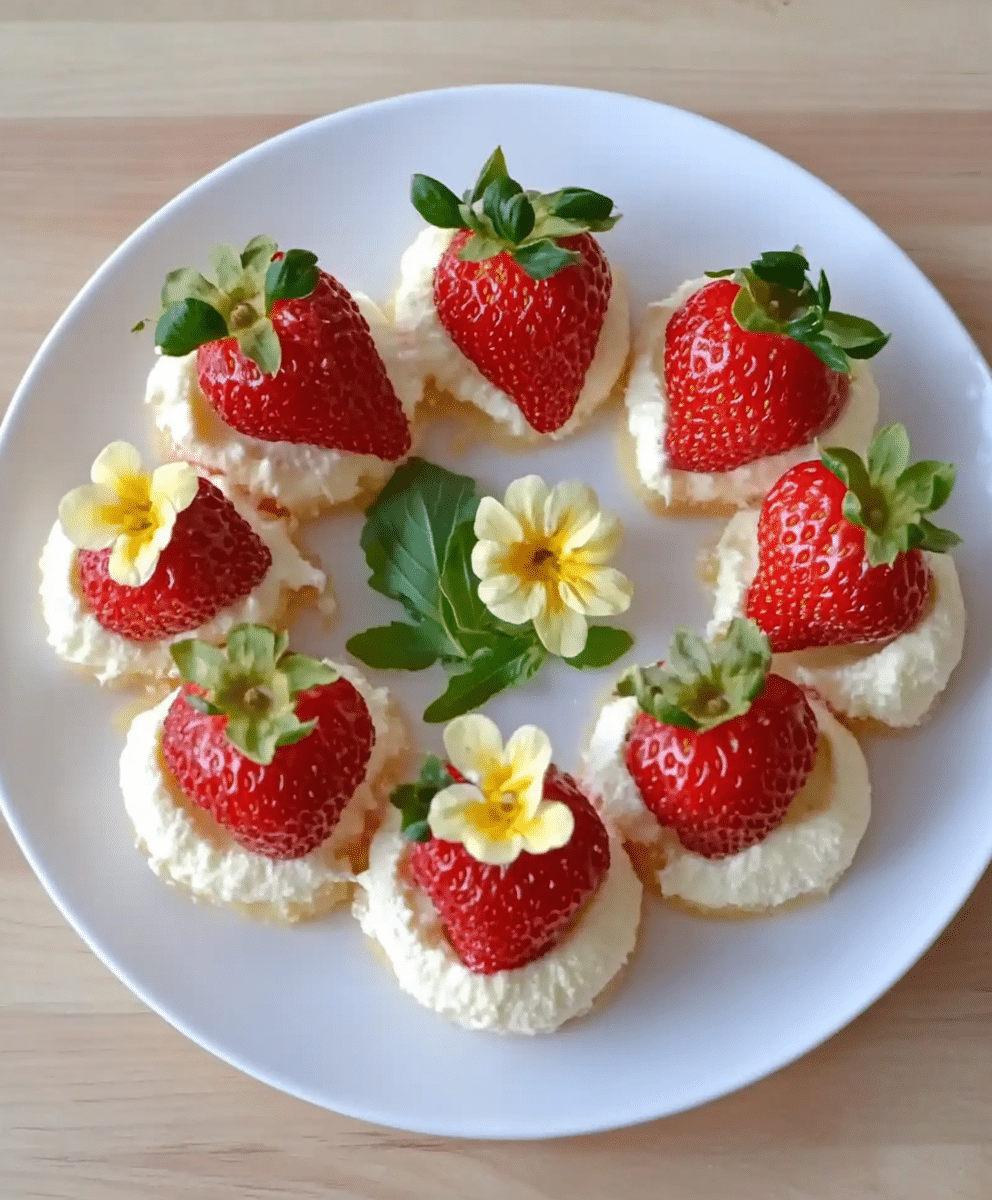 The Best Cheesecake Deviled Strawberries Recipe - Savory Kitchen Stories